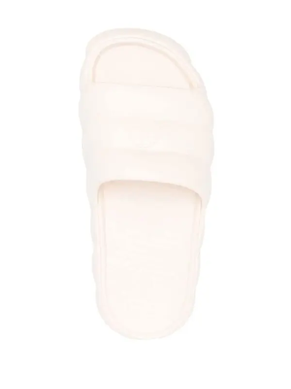 Moncler Lilo Quilted Slides - Neutrals