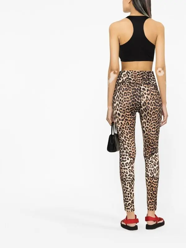 GANNI Logo-print Zip-up Top
