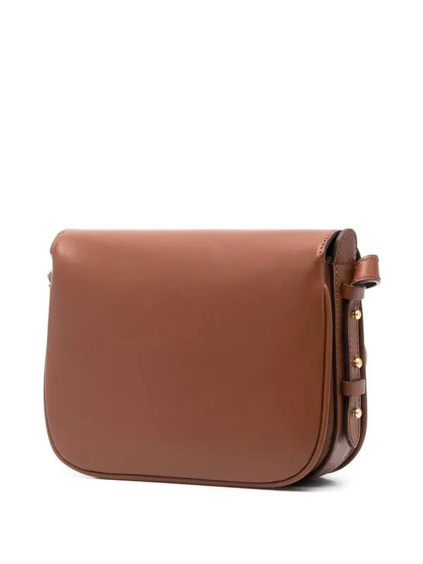 Soeur Leather Crossbody Bag - Brown