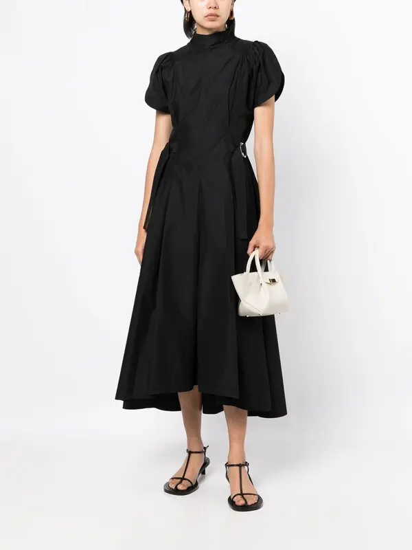 3.1 Phillip Lim High-neck Flared Midi Dress - Black
