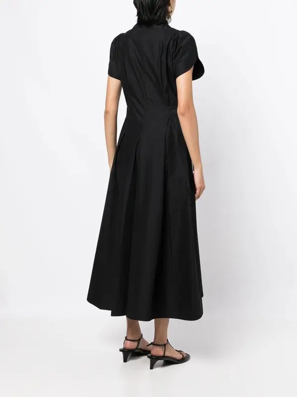 3.1 Phillip Lim High-neck Flared Midi Dress - Black