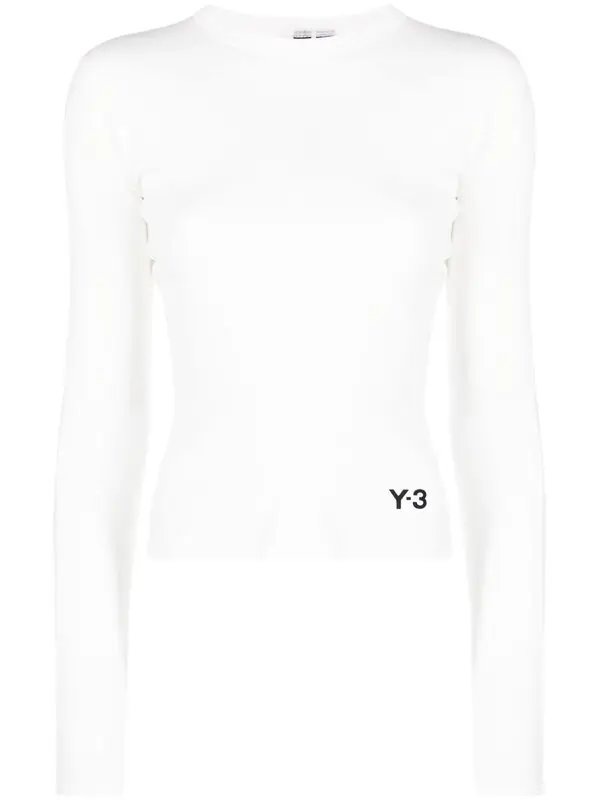 Y3 Logo-print Organic Cotton T-shirt - White