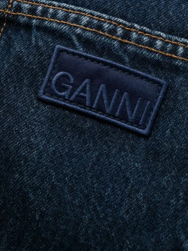 GANNI Stary High-waisted Jeans - Blue