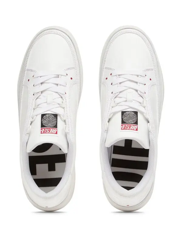 DIESEL® Logo-patch Low-top Sneakers - White