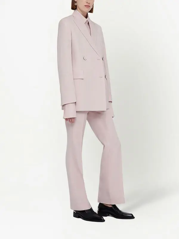 JIL SANDER Pressed-crease Tailored Trousers - Pink