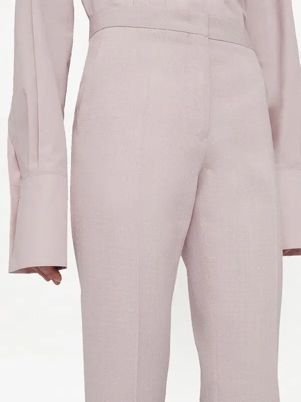 JIL SANDER Pressed-crease Tailored Trousers - Pink