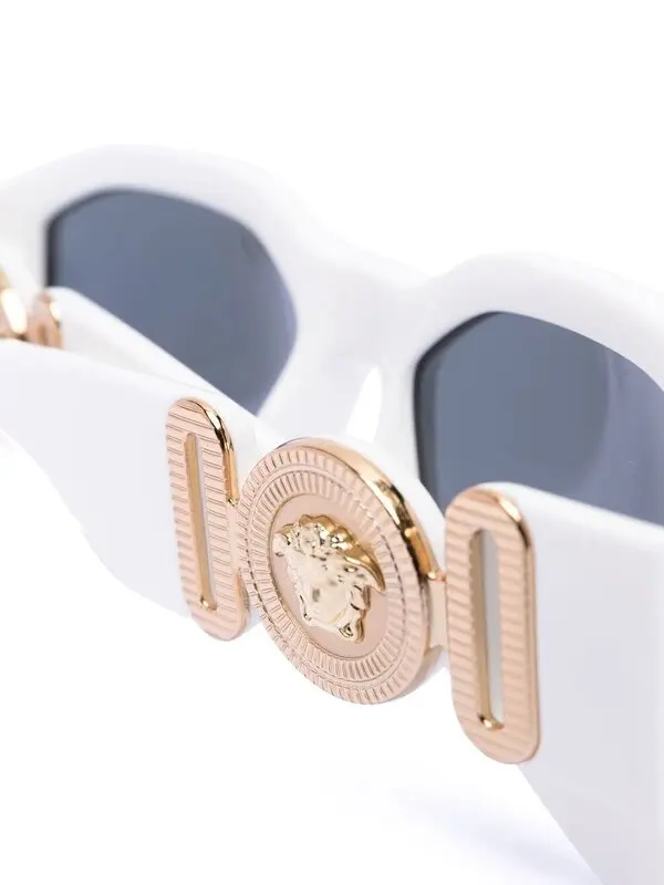 Versace Biggie Rectangle Sunglasses - White