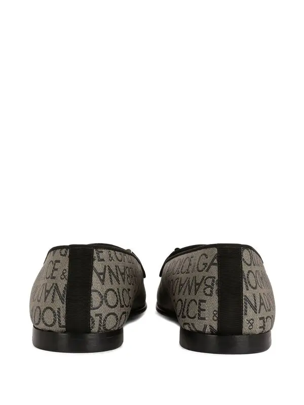 Dolce & Gabbana Logo Jacquard Loafers - Brown