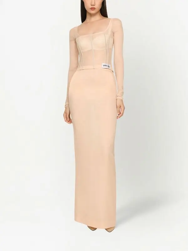 Dolce & Gabbana Georgette Maxi Skirt