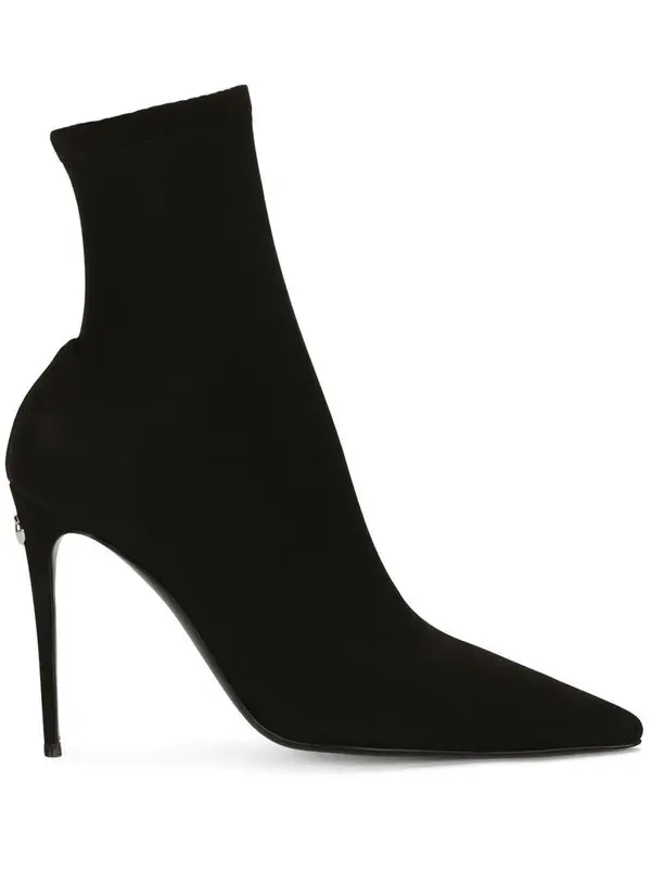 Dolce & Gabbana Sock Ankle Boots - Black