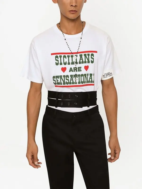 Dolce & Gabbana Graphic-print Cotton T-shirt