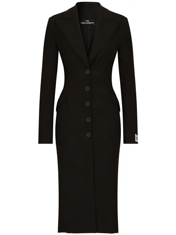 Dolce & Gabbana Fitted Coat Dress In Black - 58% Off | Editorialist