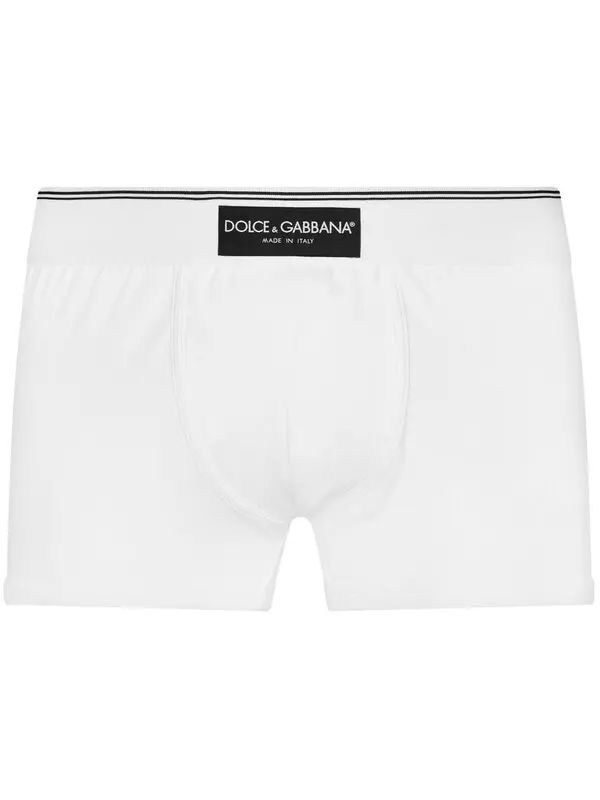 Dolce & Gabbana Logo-patch Boxer Briefs - White