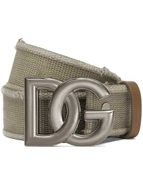 Dolce & Gabbana Dg-logo Belt - Neutrals