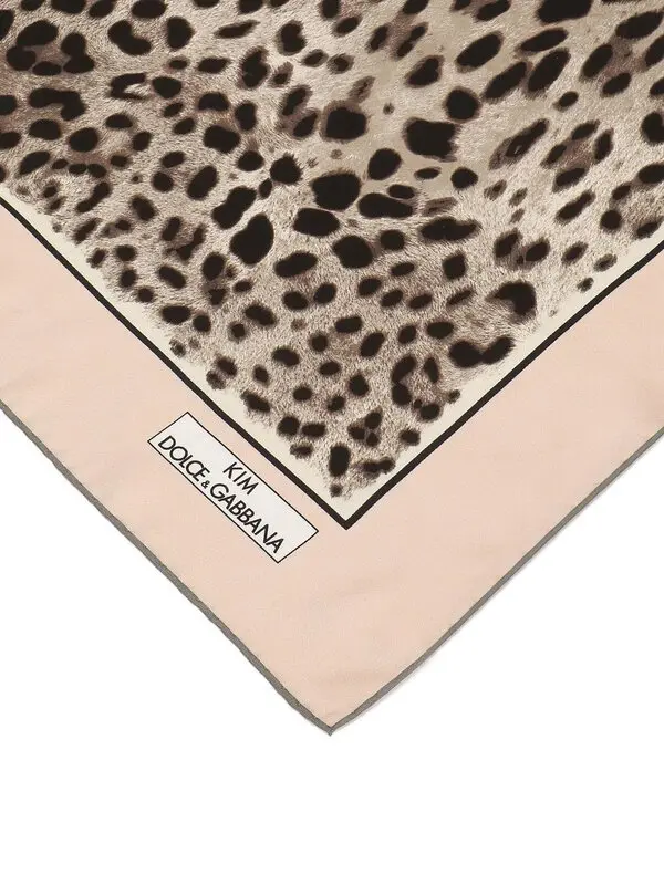 Dolce & Gabbana Kim Leopard-print Twill Scarf