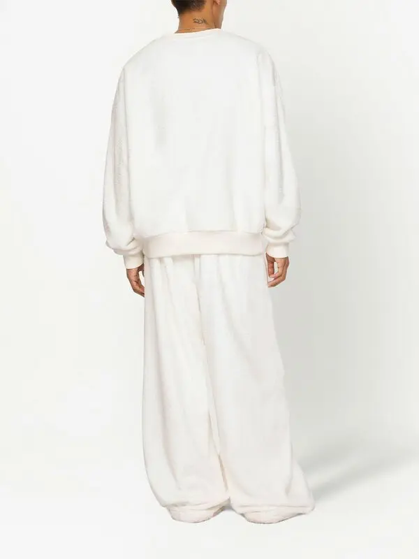 Dolce & Gabbana Logo-plaque Detail Sweatshirt - White