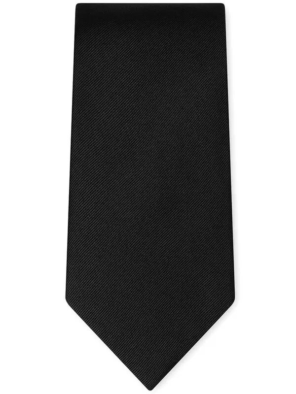 Dolce & Gabbana Silk Faille Neck Tie - Black