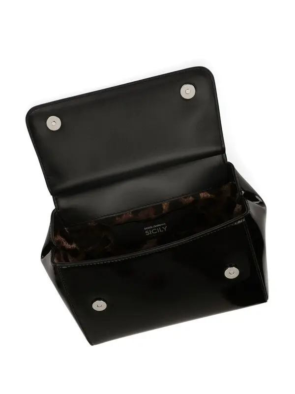 Dolce & Gabbana Small Sicily Top-handle Bag - Black