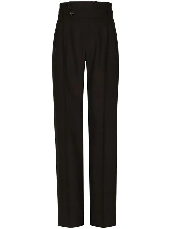 Dolce & Gabbana Silk-cotton Tailored Trousers