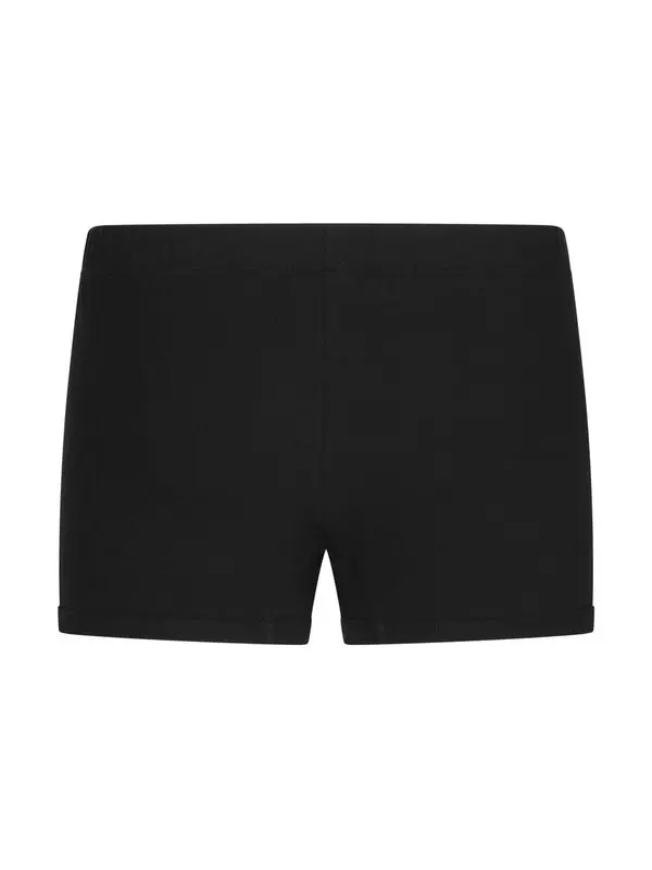 Dolce & Gabbana Logo-plaque Cotton Boxers - Black