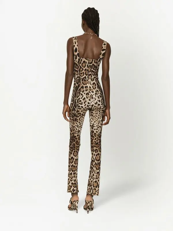 Dolce & Gabbana Leopard-print Flared Trousers