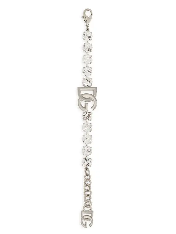 Dolce & Gabbana Dg Logo Crystal Bracelet