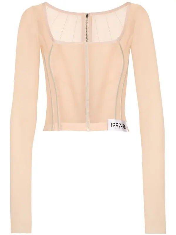 Dolce & Gabbana Long-sleeve Corset Top