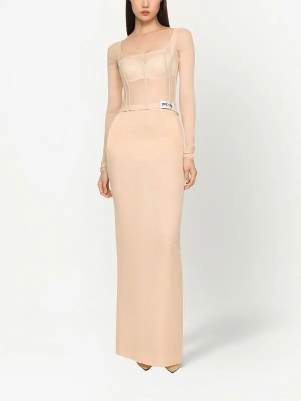 Dolce & Gabbana Long-sleeve Corset Top