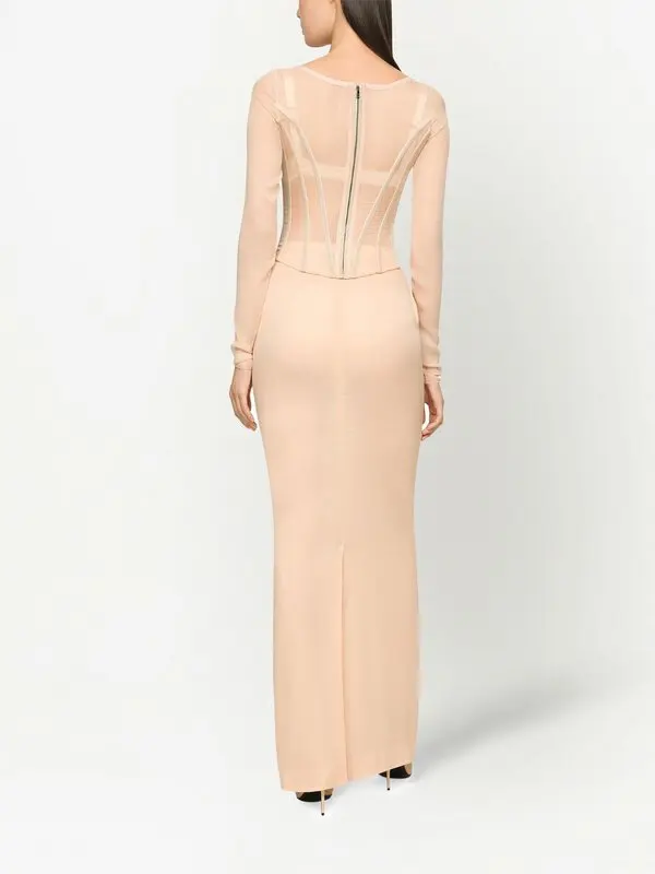 Dolce & Gabbana Long-sleeve Corset Top