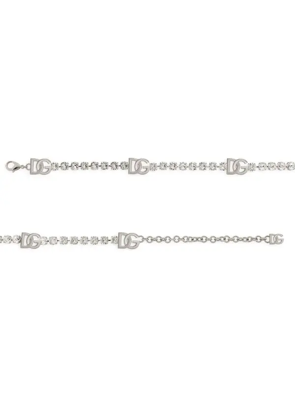 Dolce & Gabbana Dg-logo Rhinestone Belt