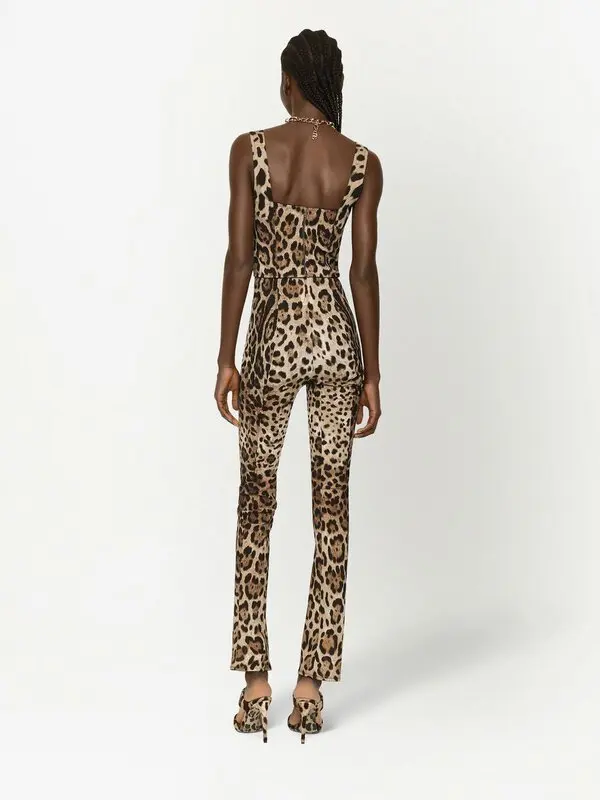 Dolce & Gabbana Leopard-print Corset Top