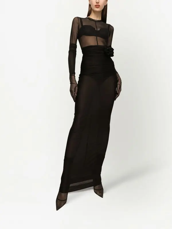 Dolce & Gabbana Tulle Crop Top
