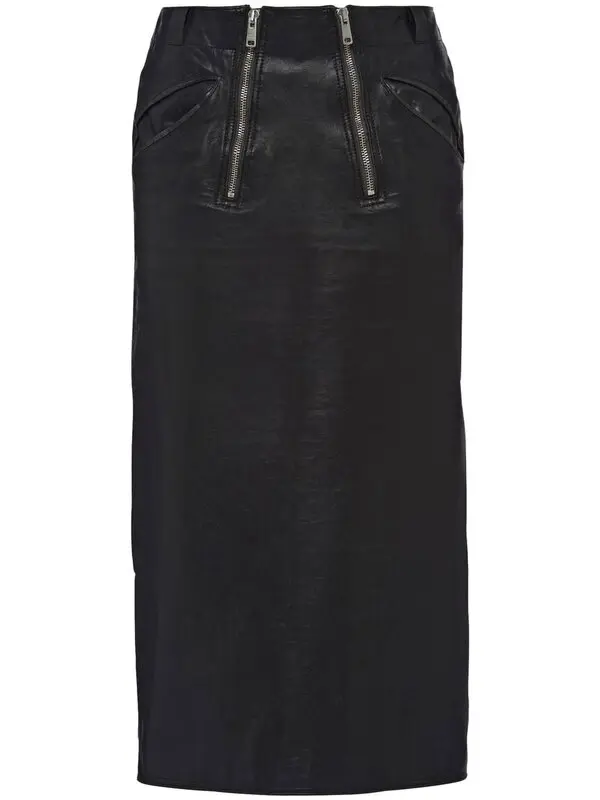 Prada Leather Pencil Skirt