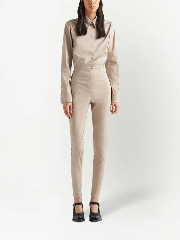Prada High-waisted Slim-cut Trousers