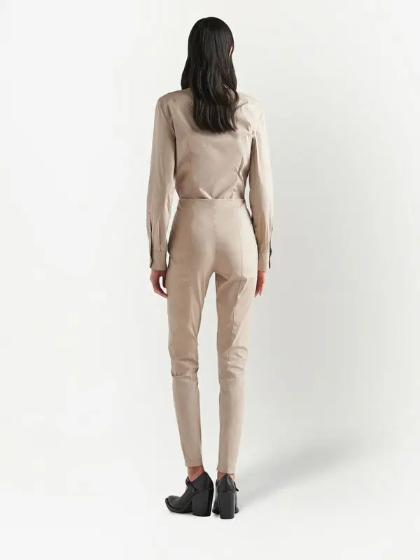 Prada High-waisted Slim-cut Trousers