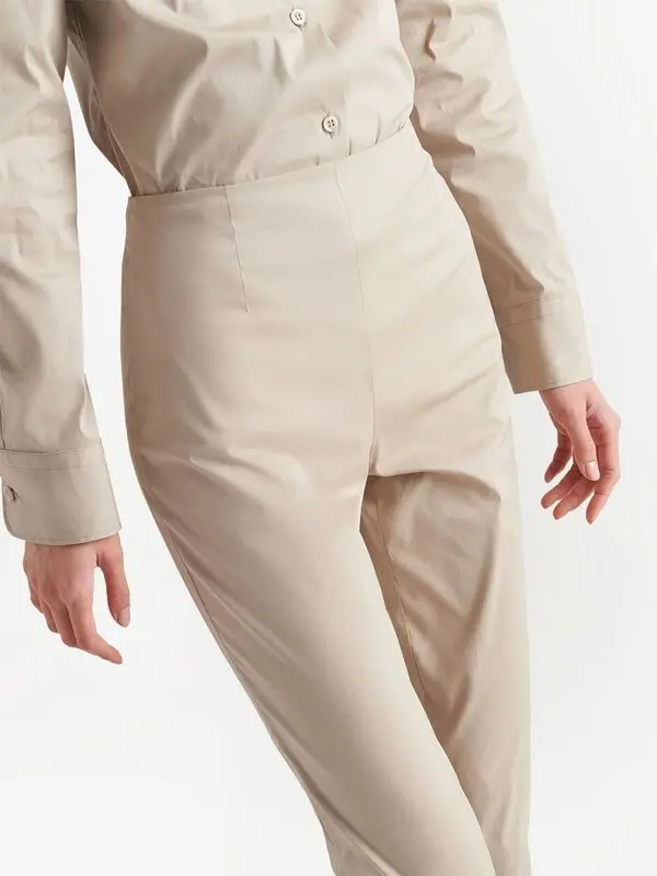 Prada High-waisted Slim-cut Trousers