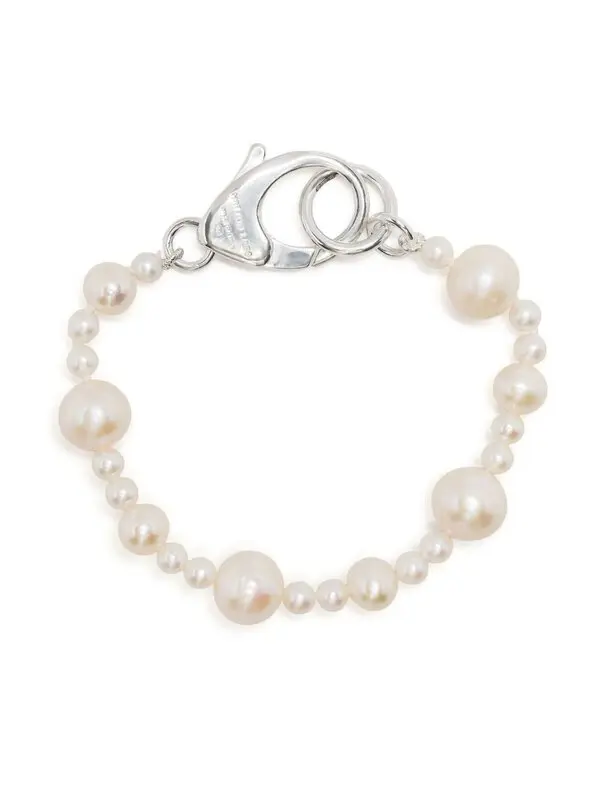 HATTON LABS Xl Pebbles Pearl Bracelet - White