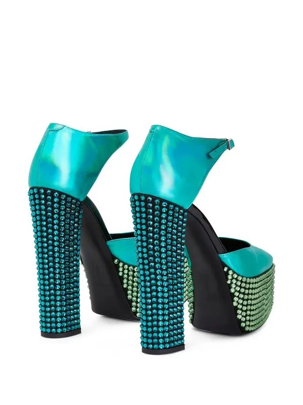 GIUSEPPE ZANOTTI 150mm Bebe Strass Pumps