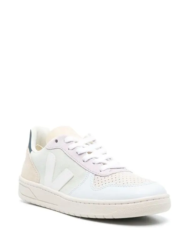 VEJA V-10 Suede Sneakers - Green