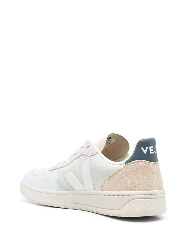 VEJA V-10 Suede Sneakers - Green