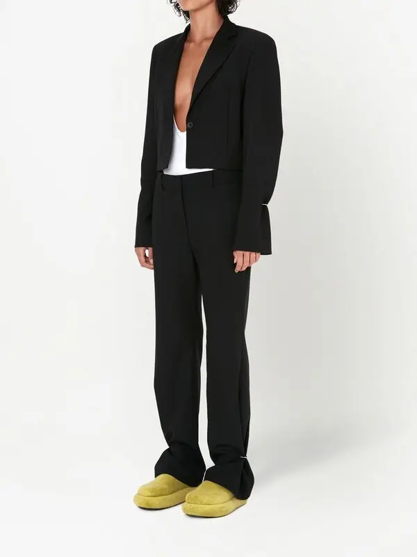JW Anderson Ring Detail Slim-leg Trousers
