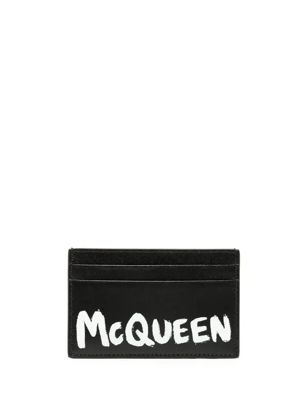 Alexander McQueen Logo-print Leather Cardholder