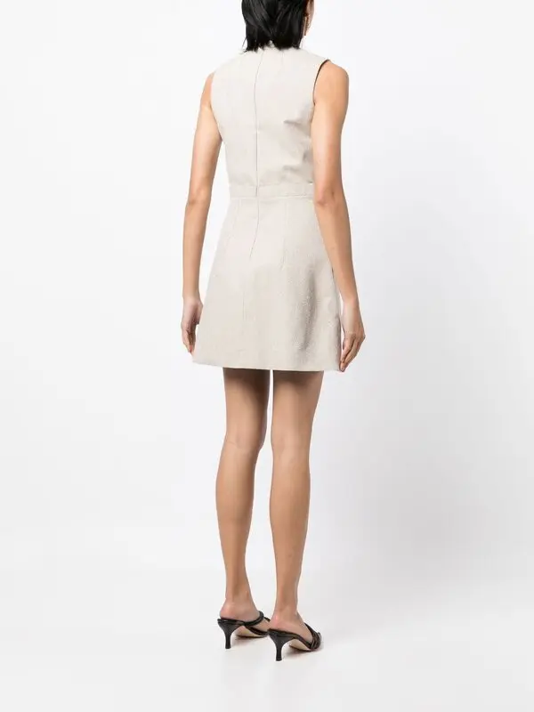 PATOU Logo-jacquard Cotton A-line Minidress