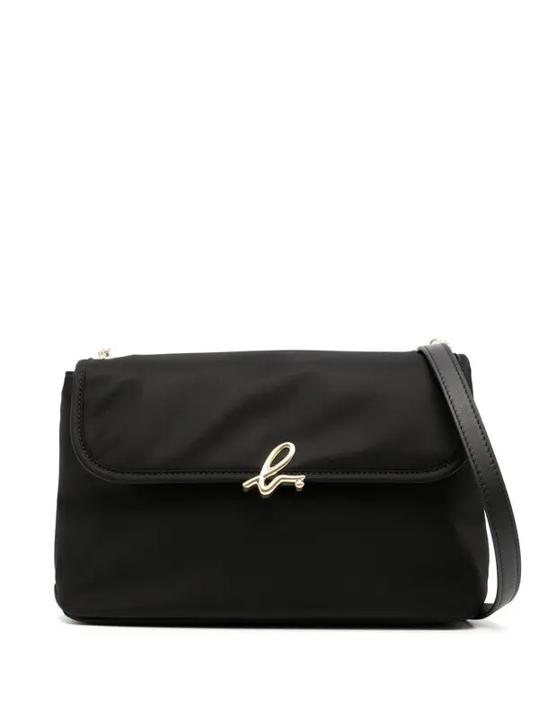 AGNES B. Logo-plaque Crossbody Bag