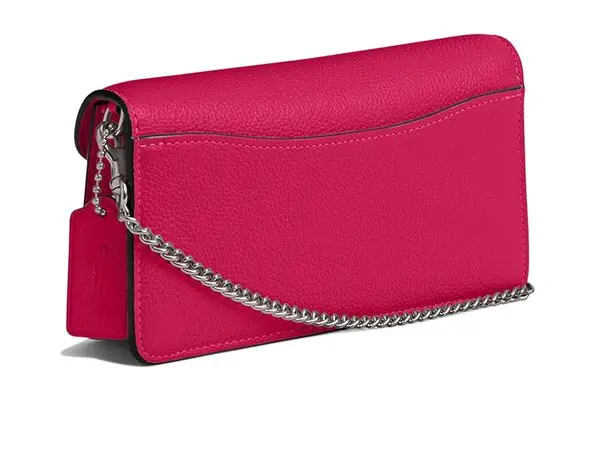 COACH Polished Pebble Tabby Chain Clutch