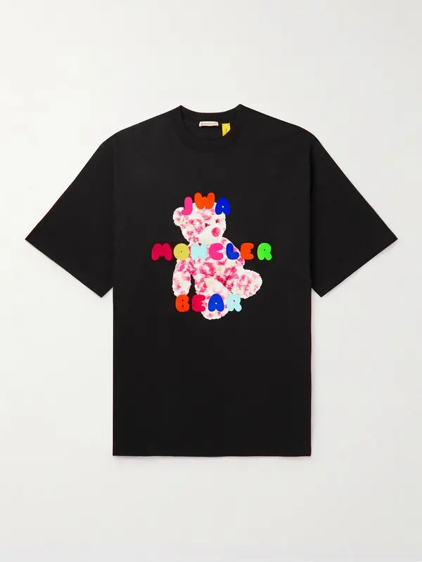 Moncler Jw Anderson Logo-print Cotton-jersey T-shirt