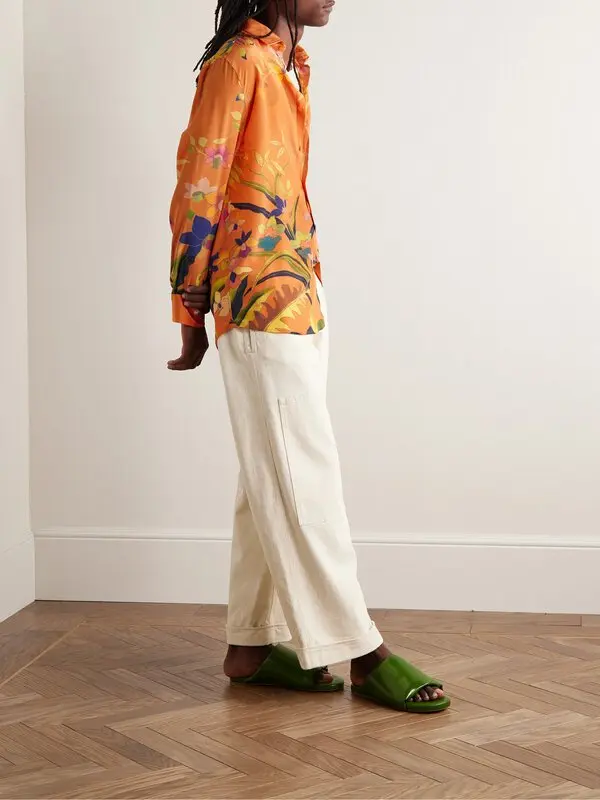 Etro Pleated Wide-leg Cotton-blend Twill Trousers