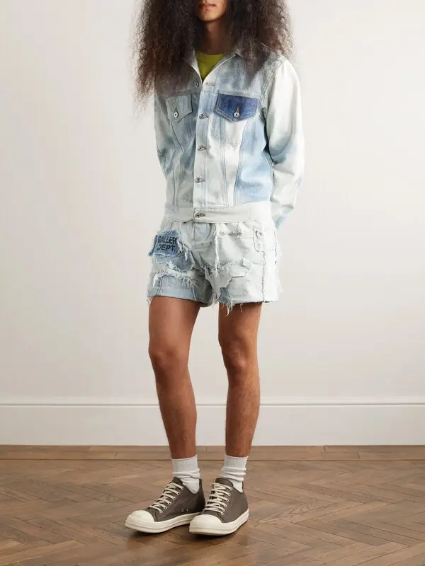 パンツ GALLERY DEPT patchwork DENIM zuma shorts Gallery Dept. Patchwork Denim Zuma Blue Men's - SS23 - US