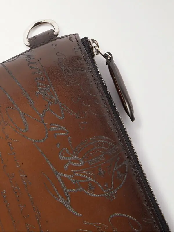 Berluti Nino Scritto Venezia Leather Pouch