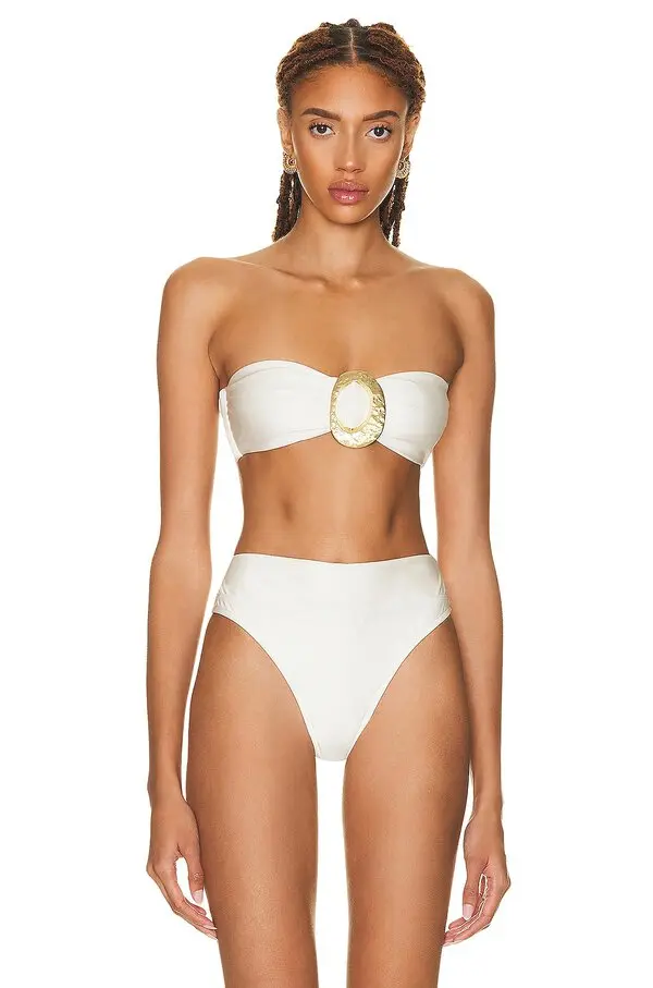 Cult Gaia Aradhya Bikini Top - Off White